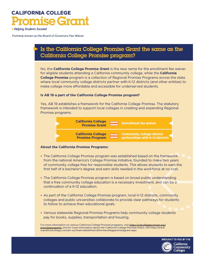 Who Qualifies For California Promise Grant at Katharyn Frisina blog